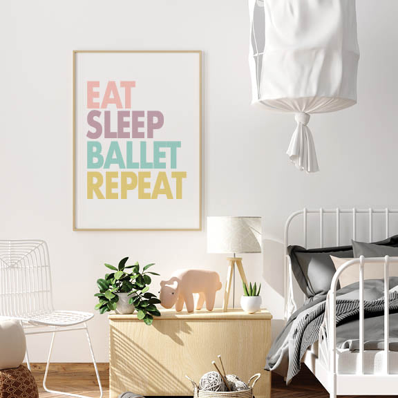 Eat Sleep Ballet Repeat printable art – HeartWritings